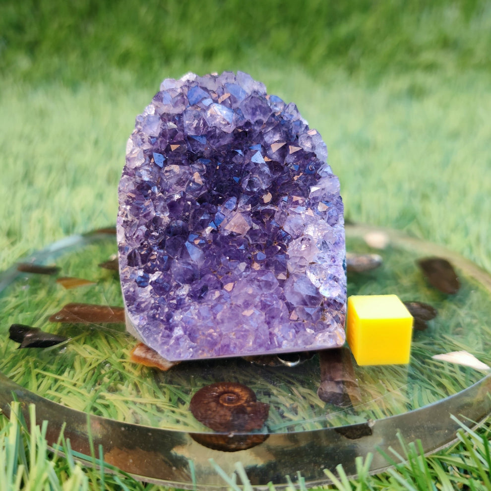 Amethyst crystal on cut base North Yorkshire fossils - North Yorkshire ...